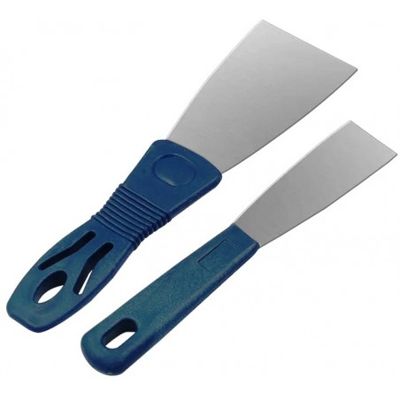 Couteaux à mastic inox – Lot 2 tailles 25 cm / 49 cm