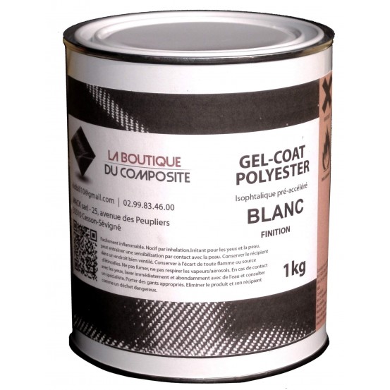 Gel-Coat Polyester Blanc ISO – Finition Marine Résistante UV